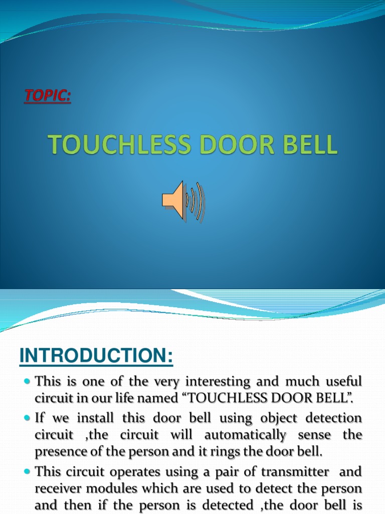 Touchless Door Bell | Download Free PDF | Operational Amplifier ...