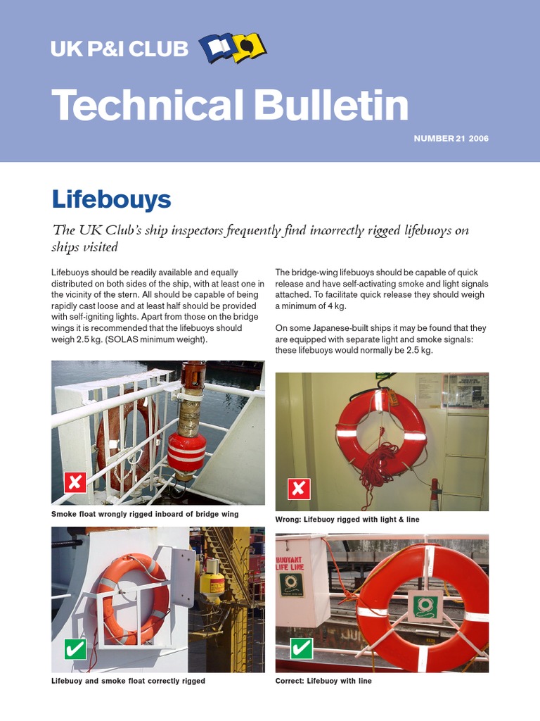 Lifebuoy Line and Light Compliance Guide | PDF | Ships | Shipping
