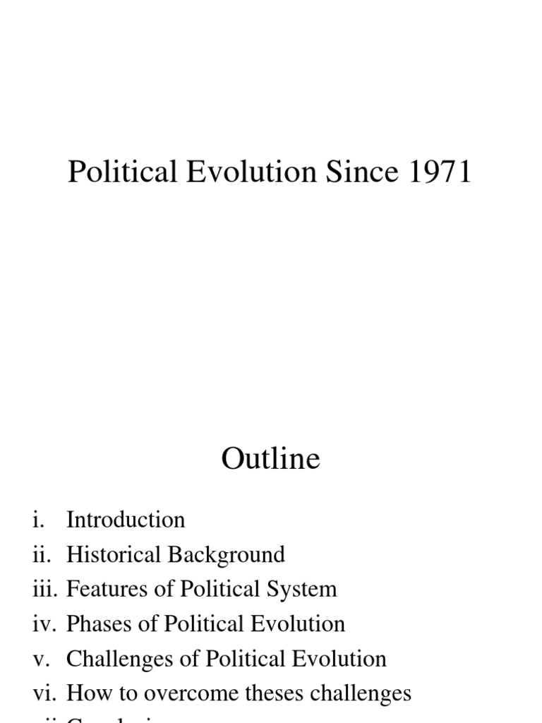 Political Evolution Since 1971 | PDF | Pakistan | Politics Of Pakistan