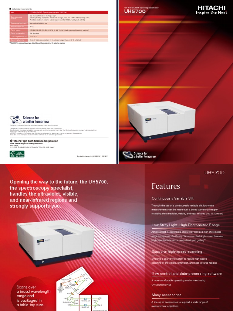 Uh5700 en | PDF | Optical Filter | Absorption Spectroscopy