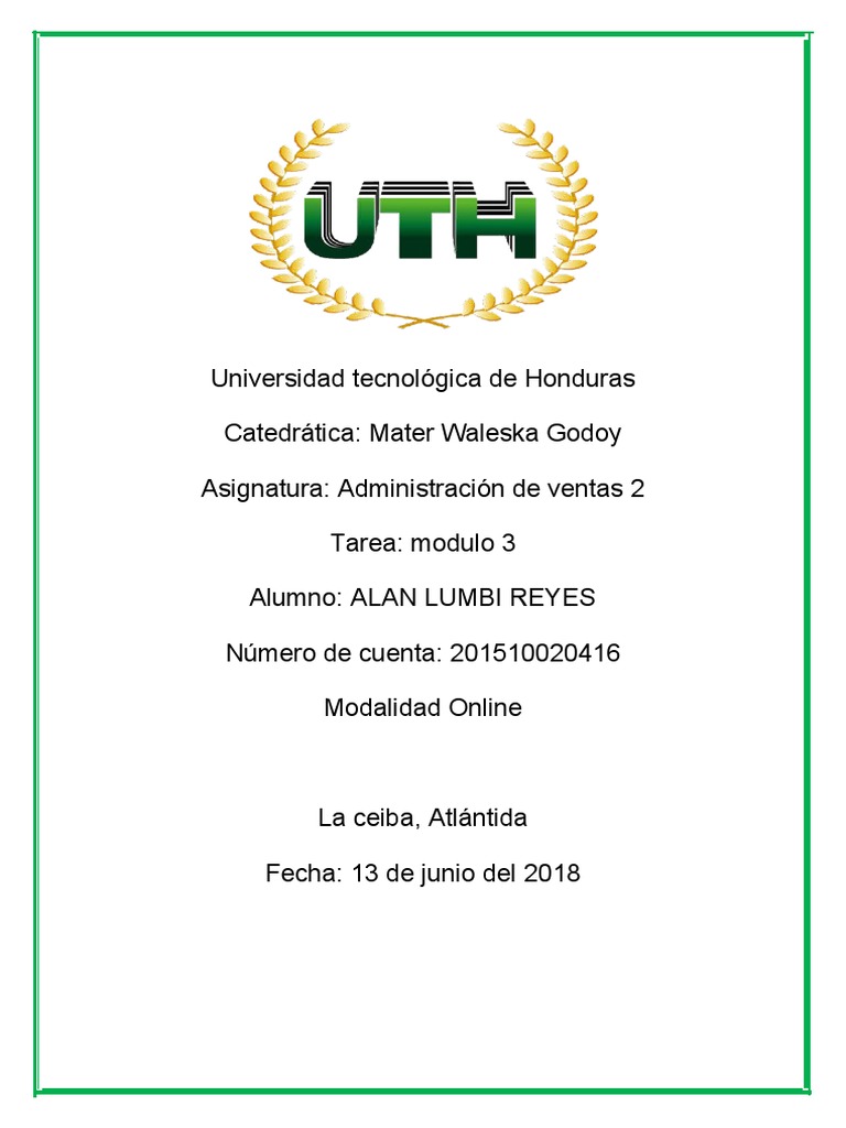 ALAN Modulo 3 Tarea PDF | PDF | Cliente | Mercado (economía)