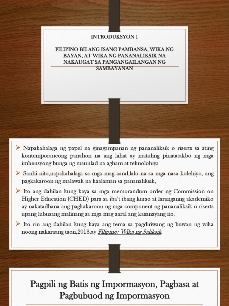 Introduksyon 1 | PDF