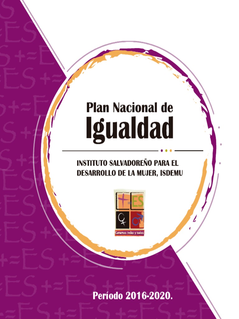 Plan Nacional de Igualdad 2016-2020 PDF | Descargar gratis PDF | Igualdad de género | Estudios ...