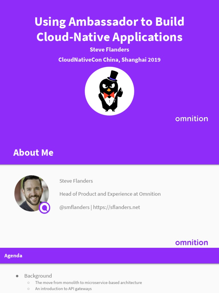 Using Ambassador To Build Cloud-Native Applications - Steve Flanders ...