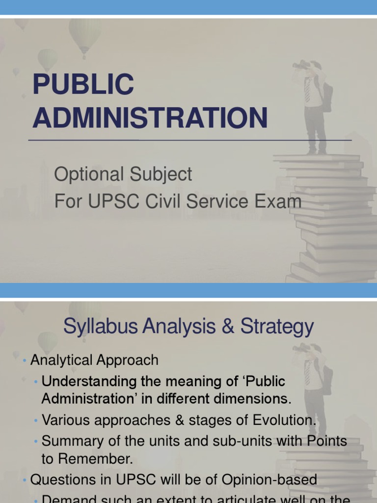 UPSC Public Administration Syllabus Guide | PDF | Public Administration ...