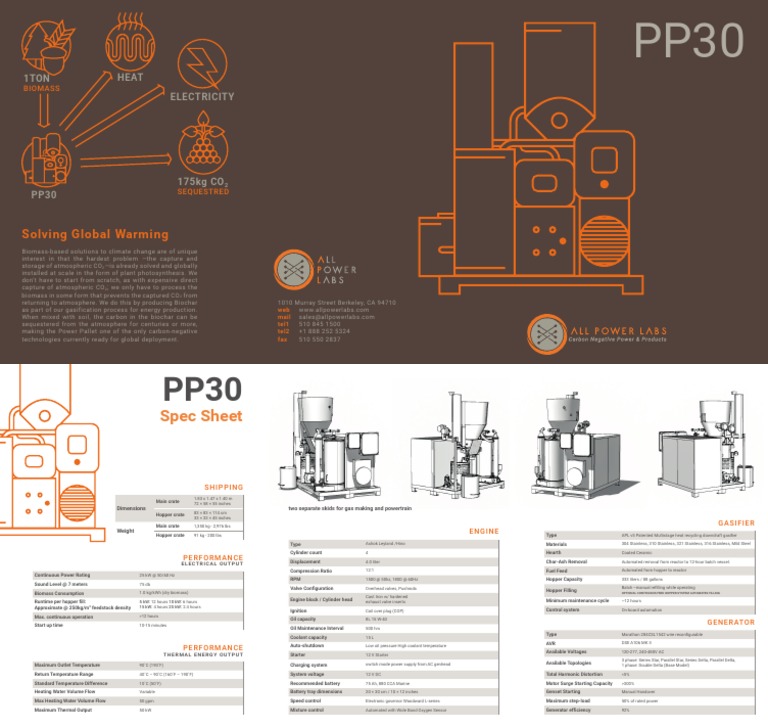 PP30 Power Pallet Specifications | PDF | Carbon Sequestration ...