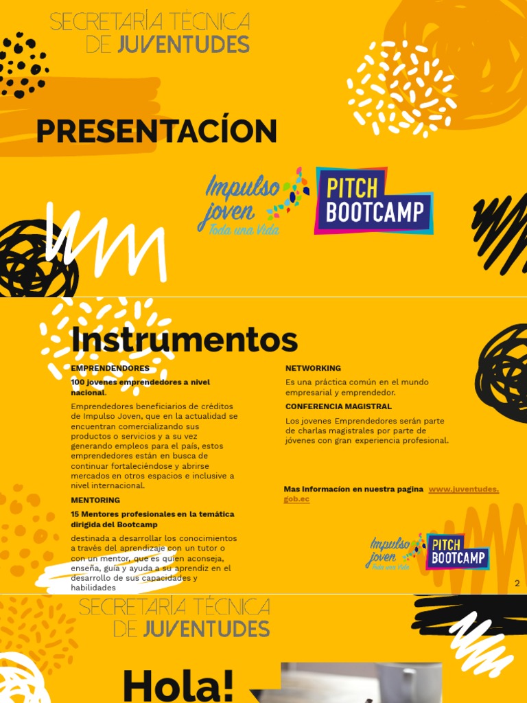 Bootcamp Impulso Joven: Emprendimiento y Mentoring | PDF | Iniciativa ...
