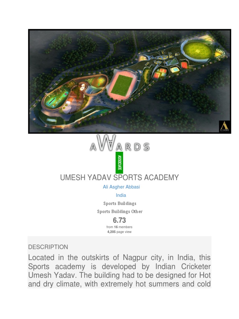 UMESH YADAV SPORTS ACADEMY Case Study by Umer Chughtai | PDF | Sports | Nature