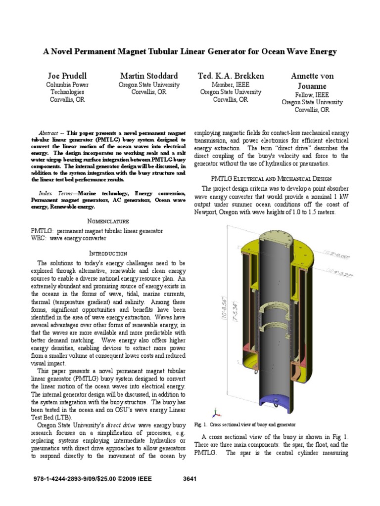 A Novel Magnet Tubular Linear Generator | PDF | Electric Generator ...