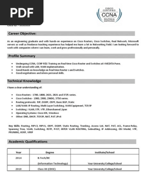 Ccna Logo For Resume