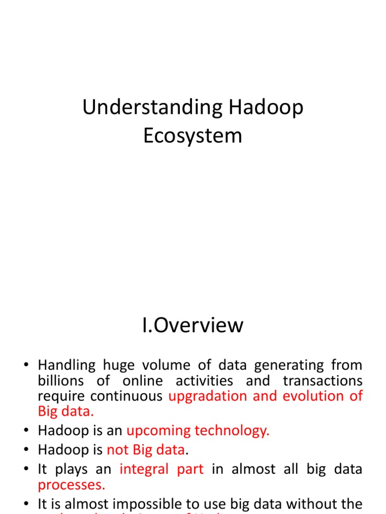 Hadoop Ecosystem | PDF | Apache Hadoop | Big Data