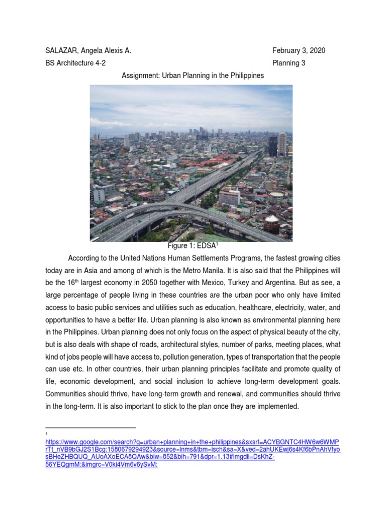 Paper 3 Urban Planning in The Philippines | PDF | Urban Planning ...