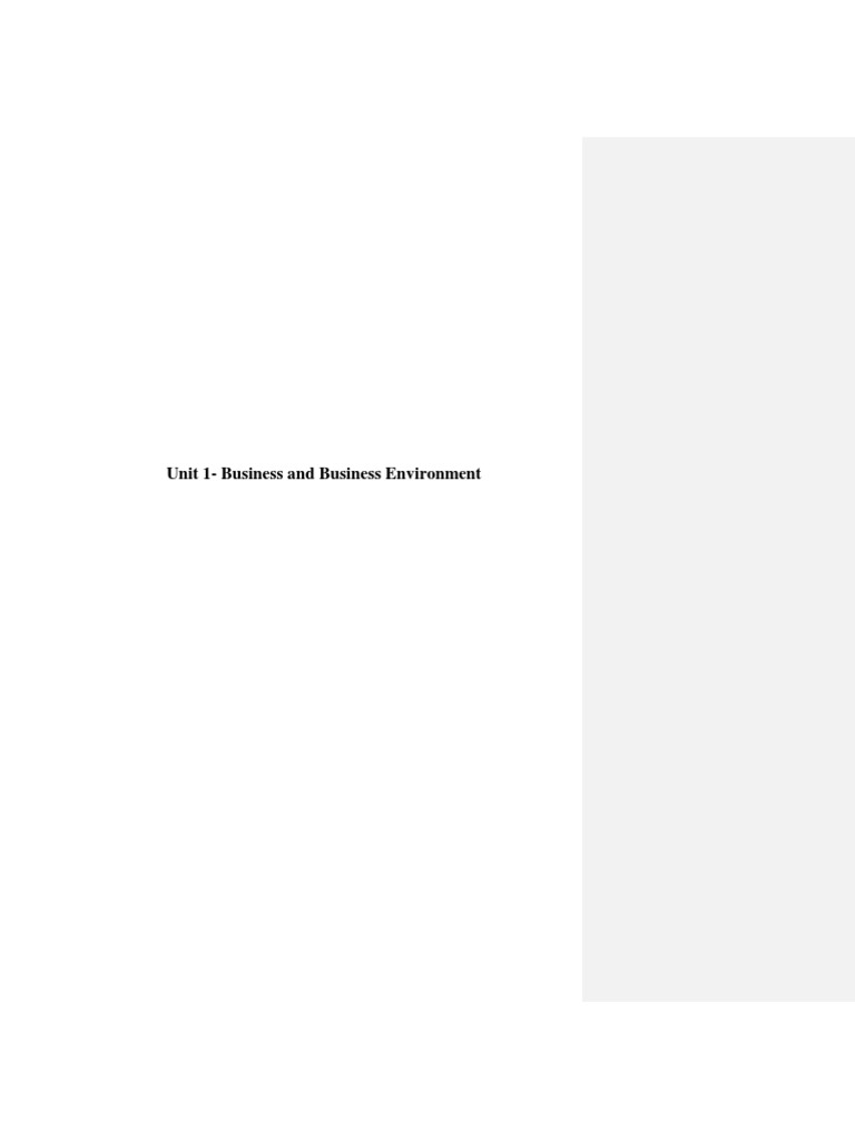Unit 1 - Business and Business Environment | PDF | Franchising | Swot ...