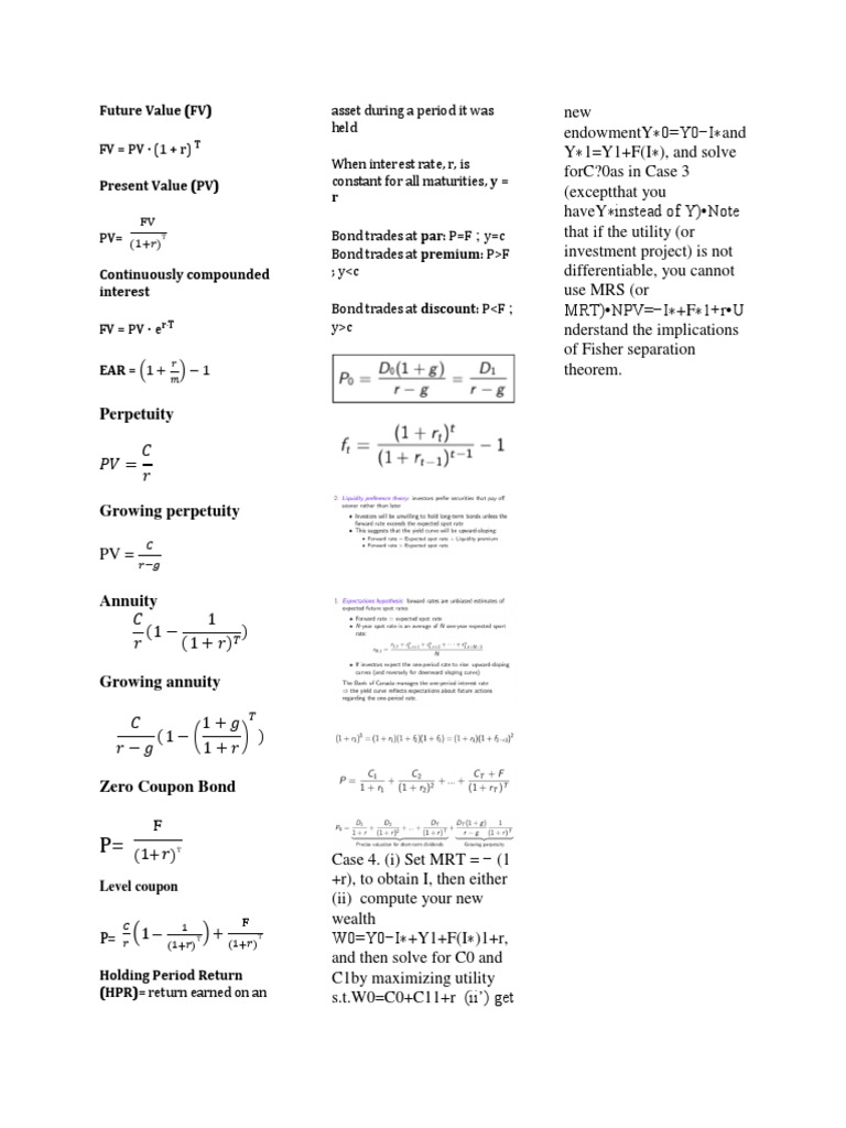 Analyzing Financial Formulas and Concepts Related to Present Value ...