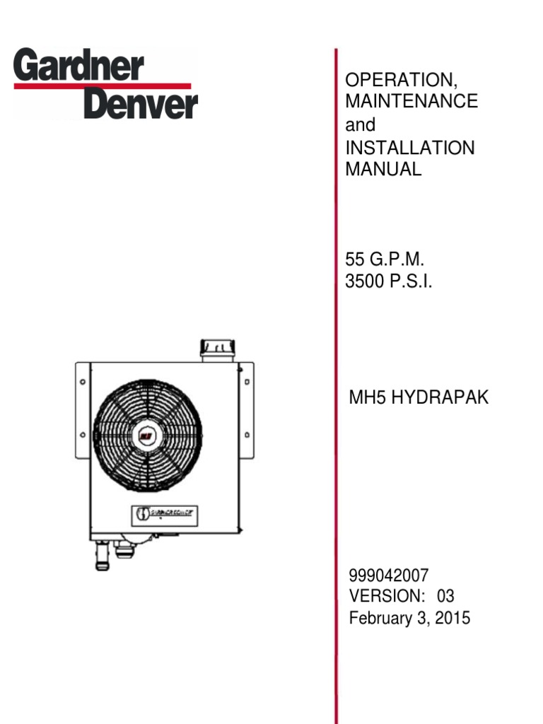 Gardner Denver MH5 Hydrapak | PDF | Pipe (Fluid Conveyance ...