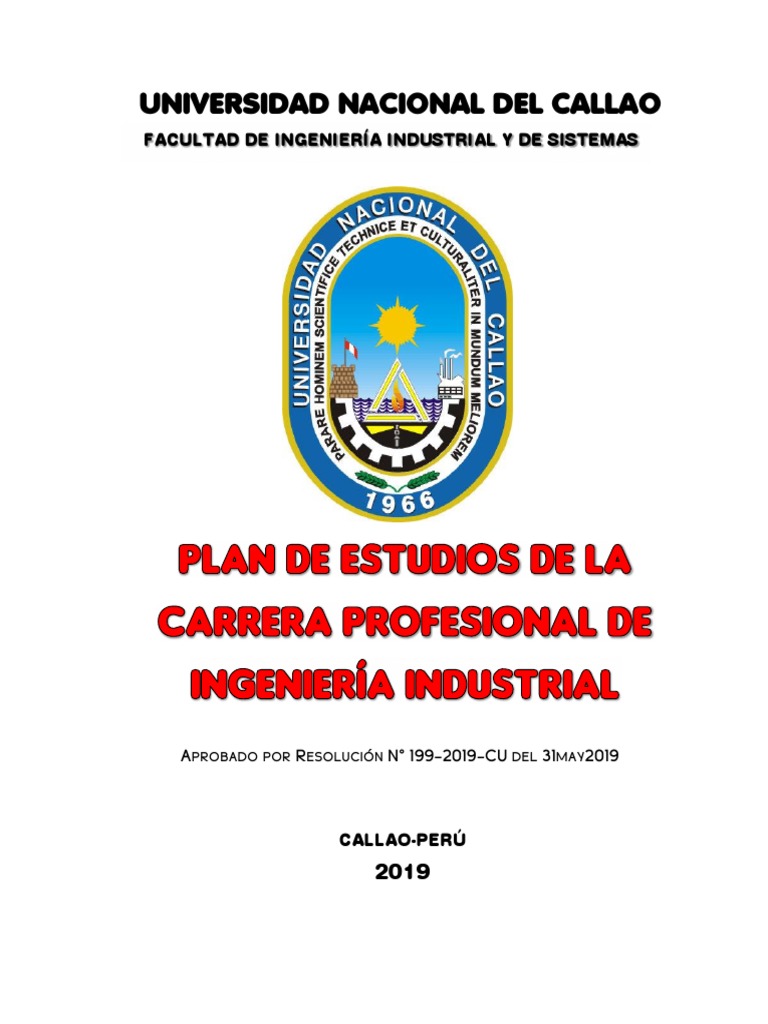 Plan De Estudios De Ingenería Industrial 2019 Pdf Pdf Ingeniería
