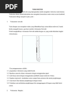 Pengukuran Viskositas dengan Viskometer Ostwald | PDF | Teknologi ...