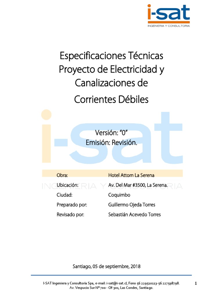 EE - TT. - Hotel Attom La Serena - Version 0 | PDF | Transformador | Rectificador