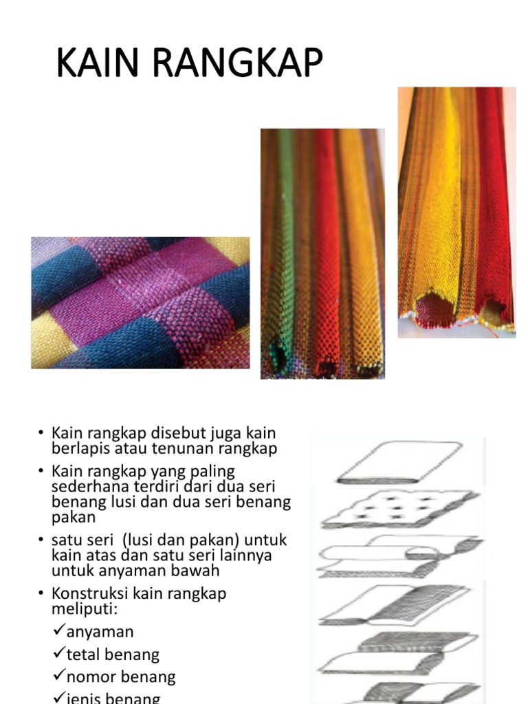 Konstruksi dan Anyaman Kain Rangkap | PDF