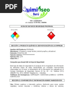 HOJA DE DATOS DE SEGURIDAD DE SUSTANCIS QUIMICAS Cloruro de Amonio NH4Cl | PDF | Cloro | Amoníaco