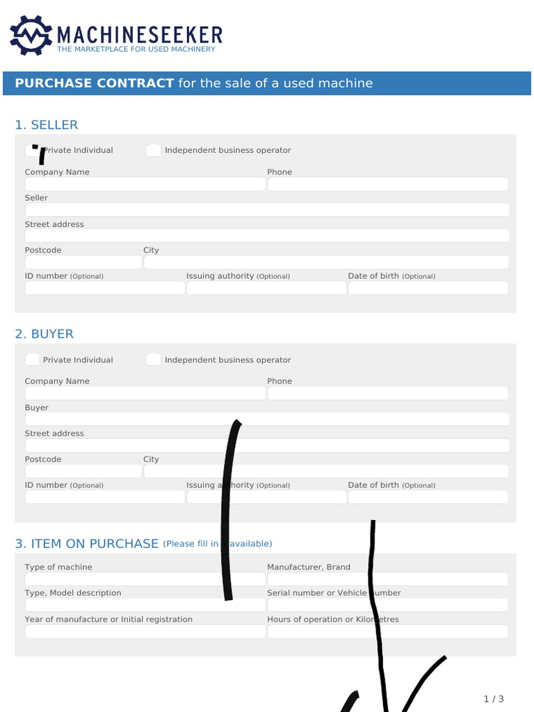 Machineseeker Contract - en PDF | PDF | Legal Liability | Sales
