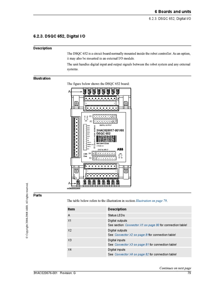 Modulo IO DSQC 652 | PDF | Input/Output | Electrical Engineering