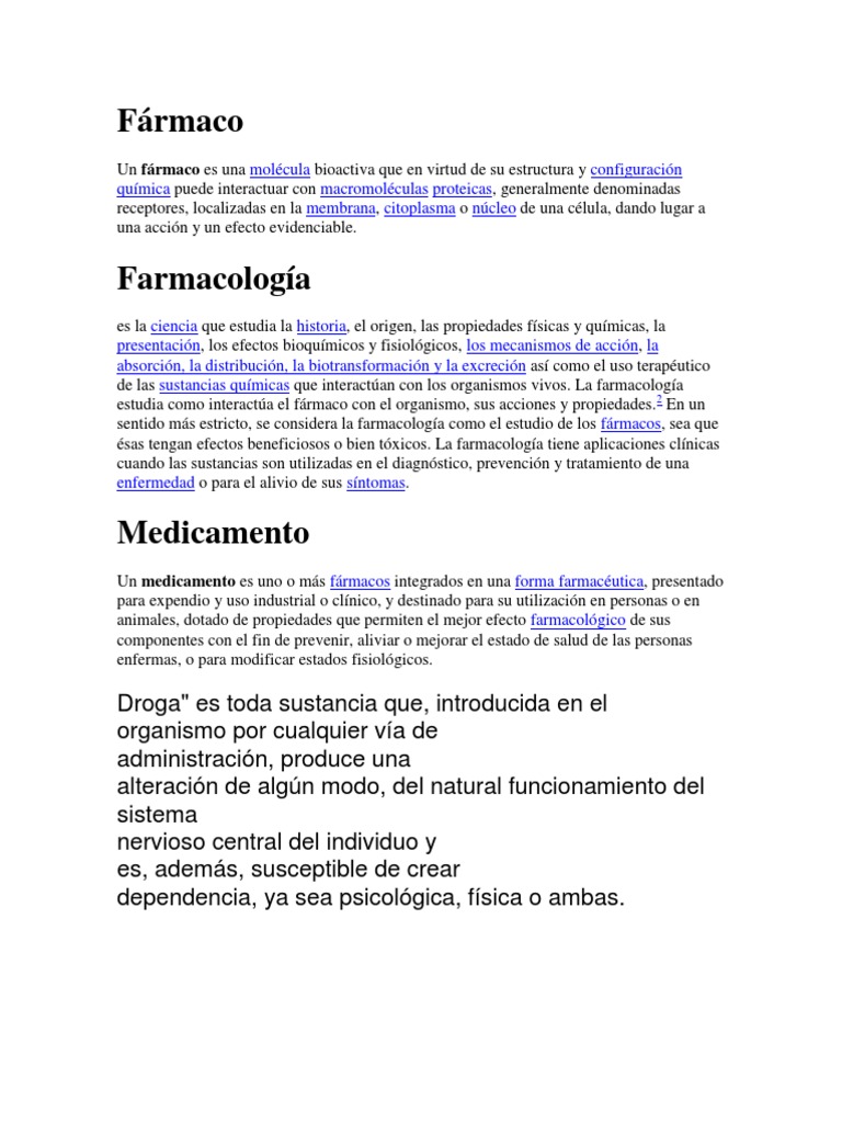 Guía de Fármacos y Medicamentos | PDF | Farmacología | Drogas