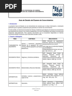 Guía de Estudio Del Examen de Conocimientos, INEGI | PDF | México | Prueba (evaluación)