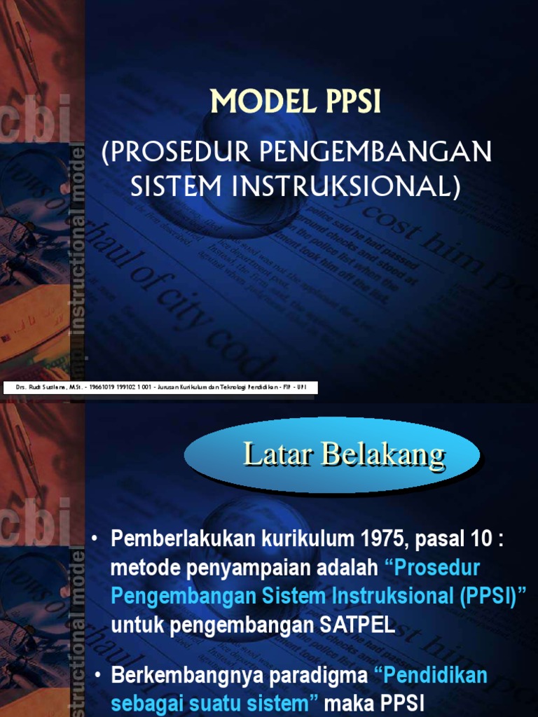 Model PPSI untuk Guru dan Pendidik | PDF