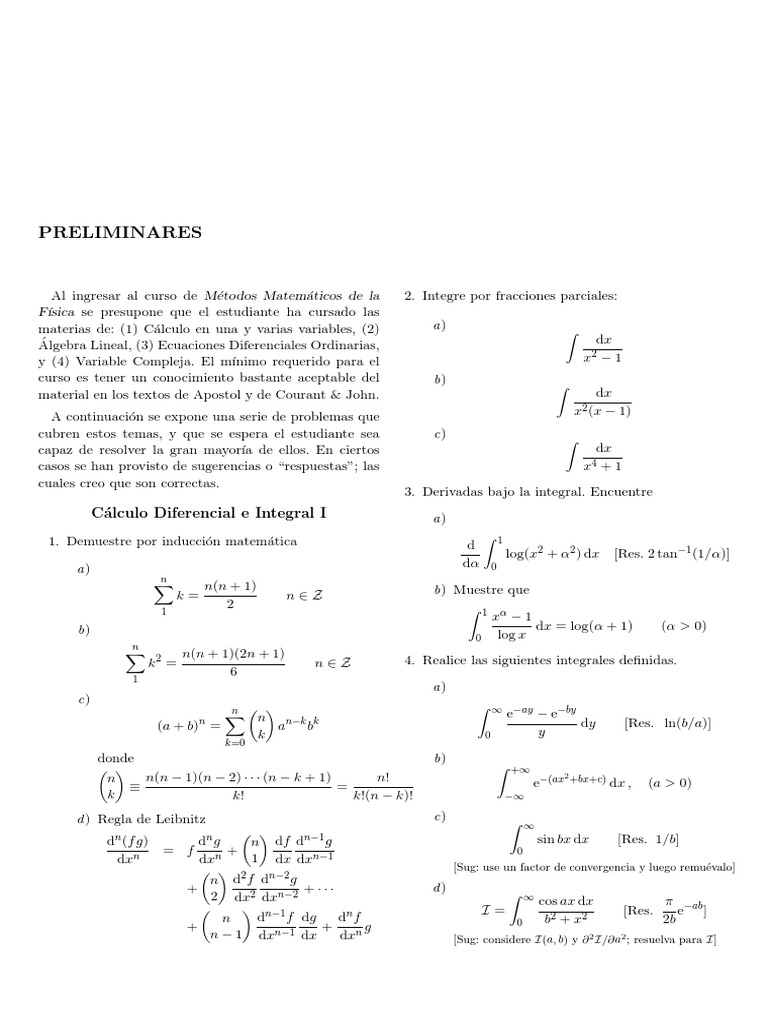 Preliminares Matematicas | PDF | Valores propios y vectores propios | Espacio vectorial