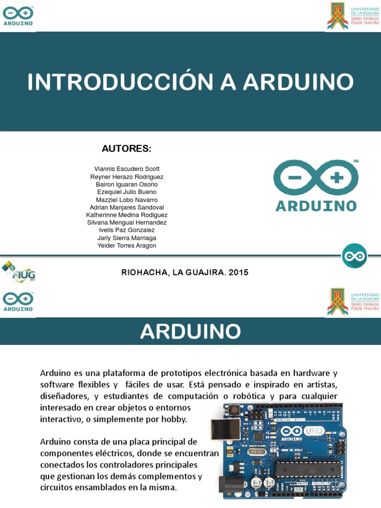 01 Introducción A Arduino Pdf Arduino Software Libre 