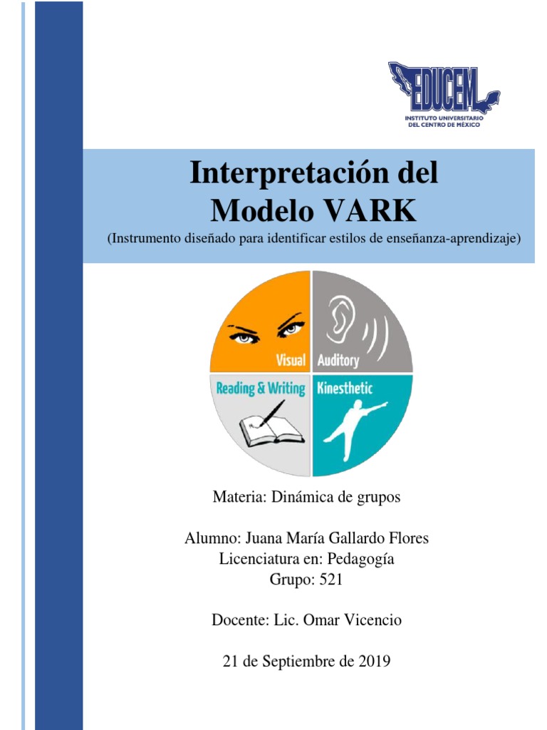 Modelo VARK | PDF | Aprendizaje | Psicología Aplicada