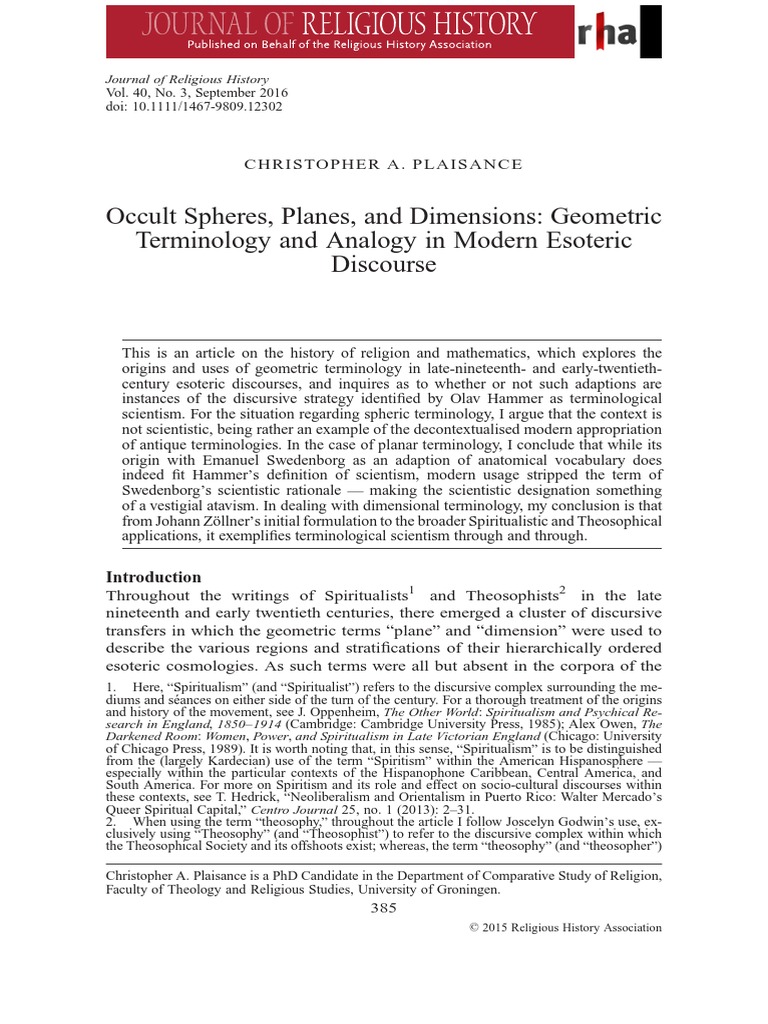 Occult Spheres Planes and Dimensions Geo PDF | PDF | Plane (Esotericism ...