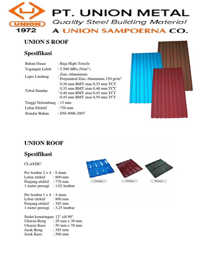 Union Metal Brosur | PDF