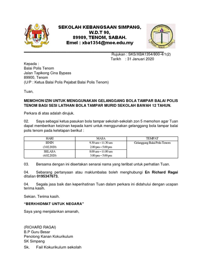 Surat Balai Polis | PDF