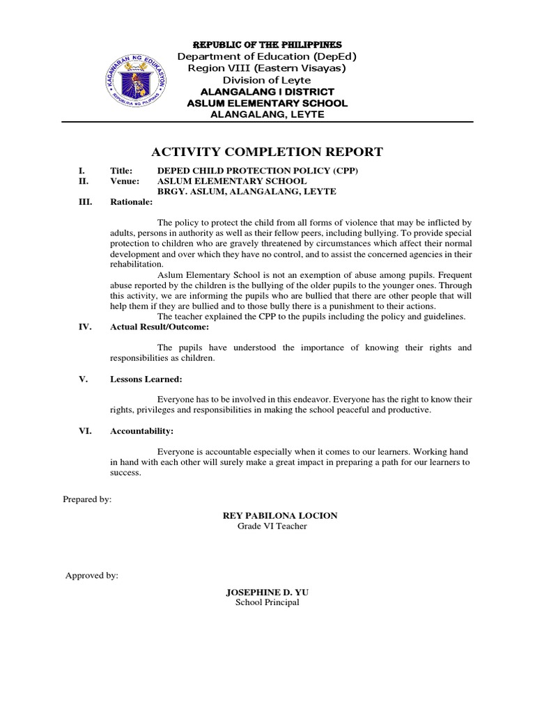 Acr CPP | PDF | Bullying | Social Institutions