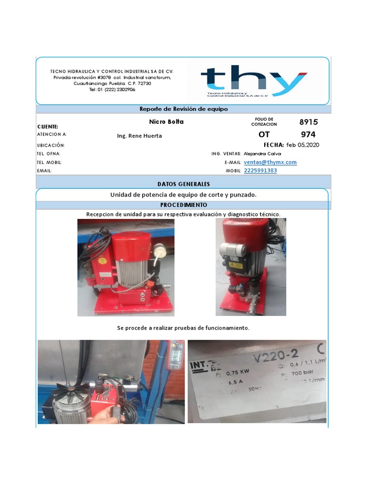 4304 Unidad Hca Compacta de Punzonado Nicro Bolta | PDF | Ingeniería ...