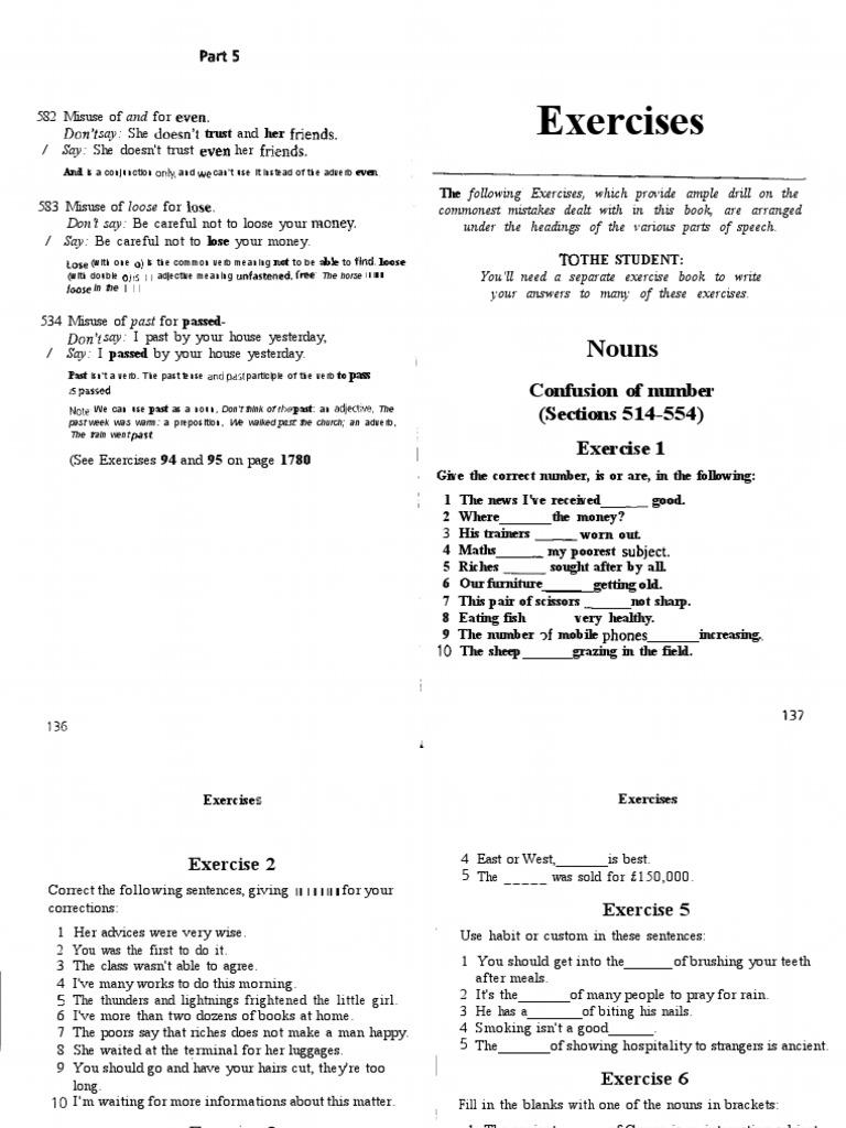 Common English Mistakes Exercises | PDF | Verb | Adverb