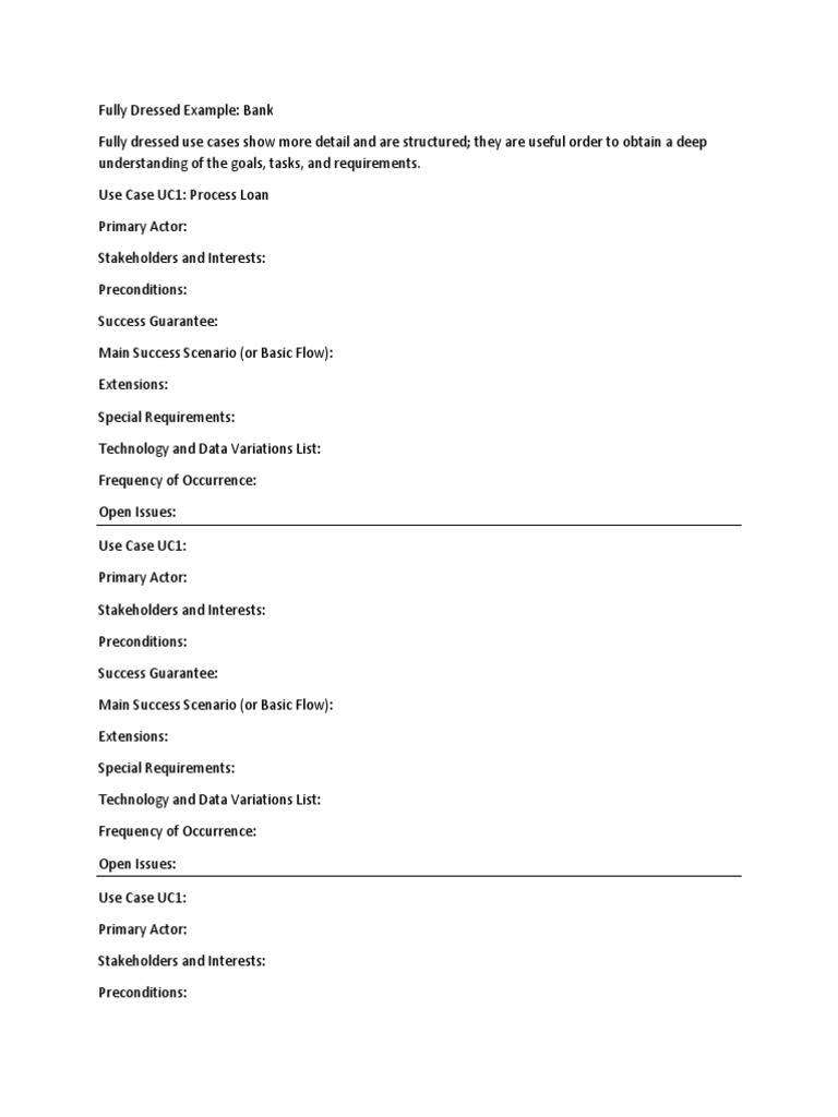 Fully Dressed Use Case | PDF | Computers