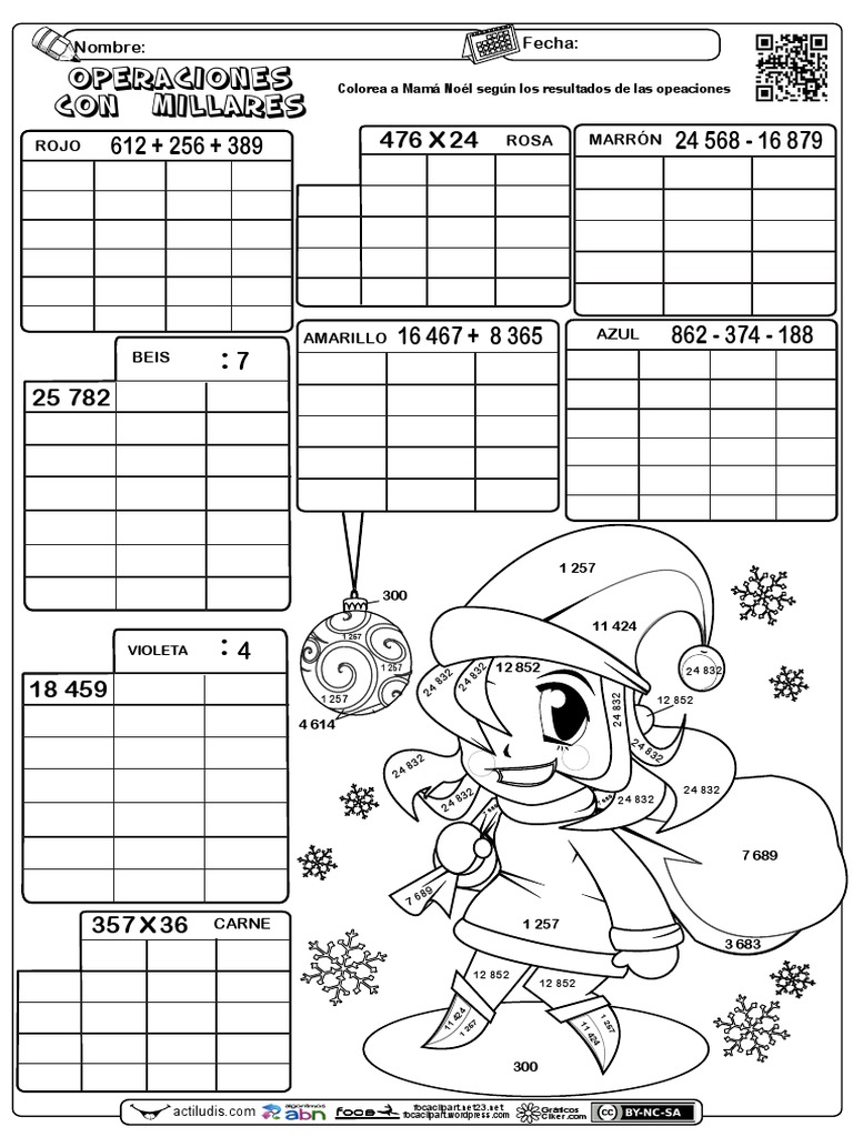 Operaciones Variadas Con Millares 06 | PDF
