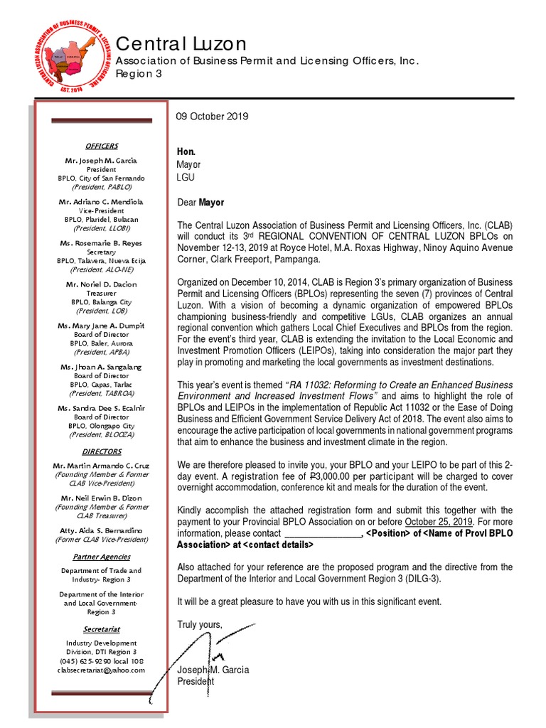 Proforma Letter To LGUs | Download Free PDF | Economies | Government