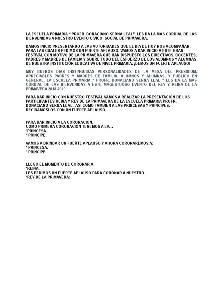 Programa Primavera | PDF