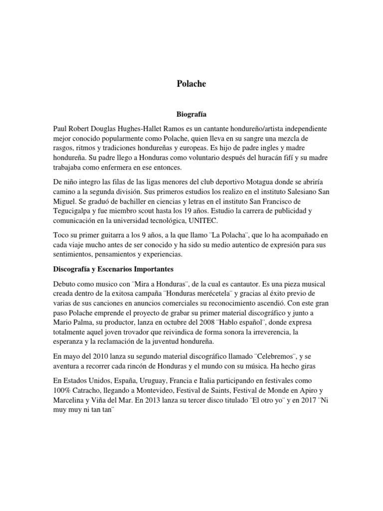 Biografia de Polache | PDF | Arte | Historia