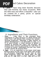 Introduction To Cake | PDF | Cakes | Food Ingredients