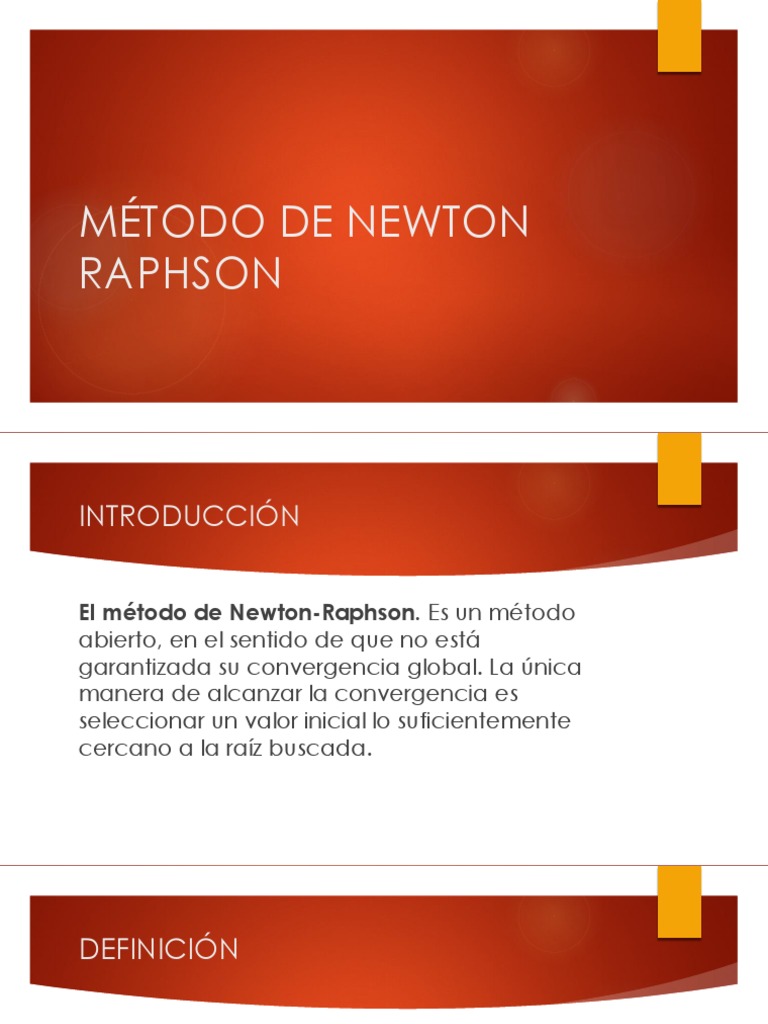Método Newton-Raphson: Guía Completa | PDF | Algoritmos | Áreas de ...