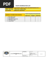 Sample Waste Segregation Plan | PDF | Pollution | Waste