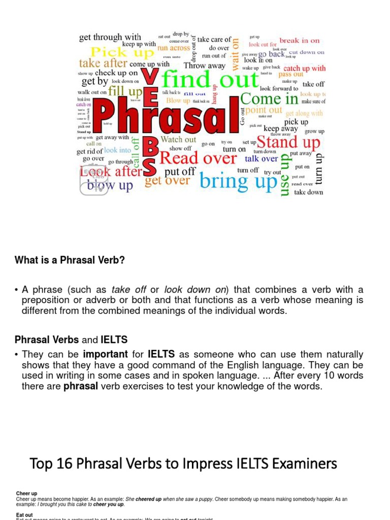 Essential Phrasal Verbs for IELTS Success | PDF | Phrase | Verb