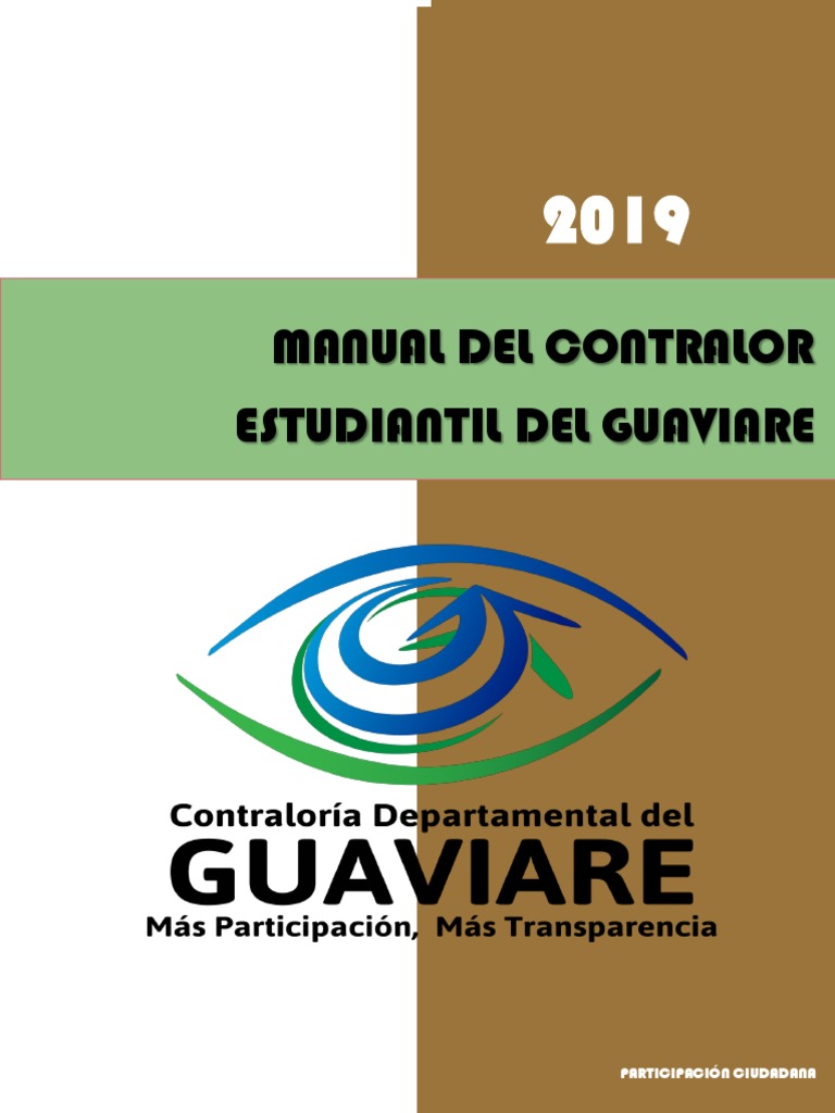 Cartilla Contralor Estudiantil 2019 | PDF | Gobierno | Educación avanzada