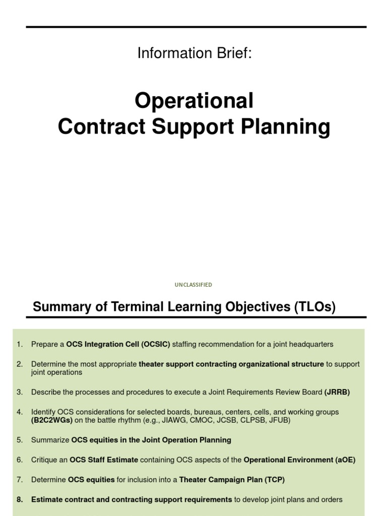 OCS Overview | Download Free PDF | United States Department Of Defense ...