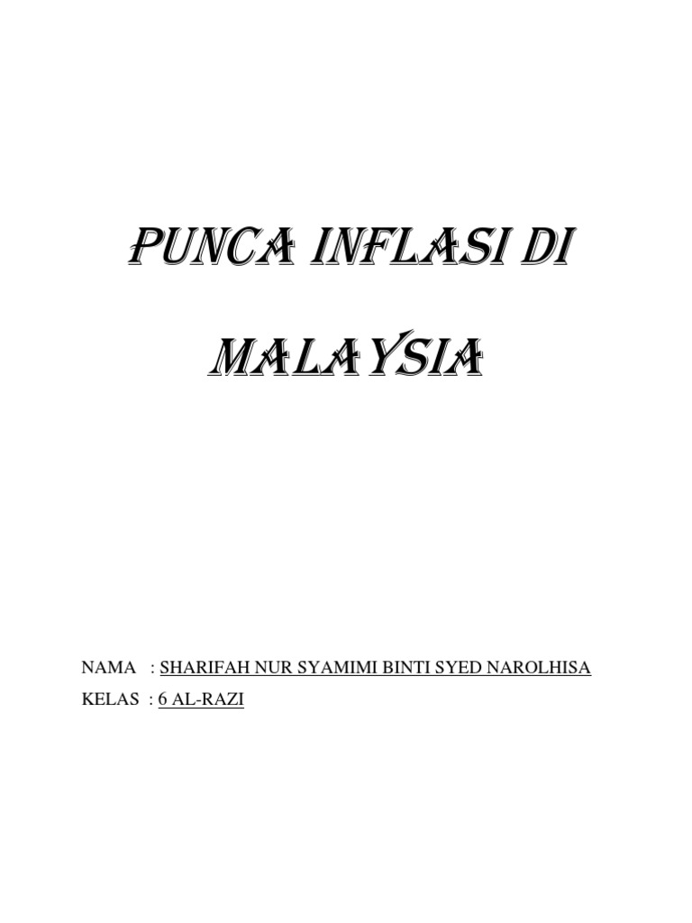 Inflasi Di Malaysia | PDF